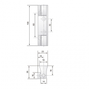 Bisagra para puertas de refrigeración 300-PV | Hostelparts