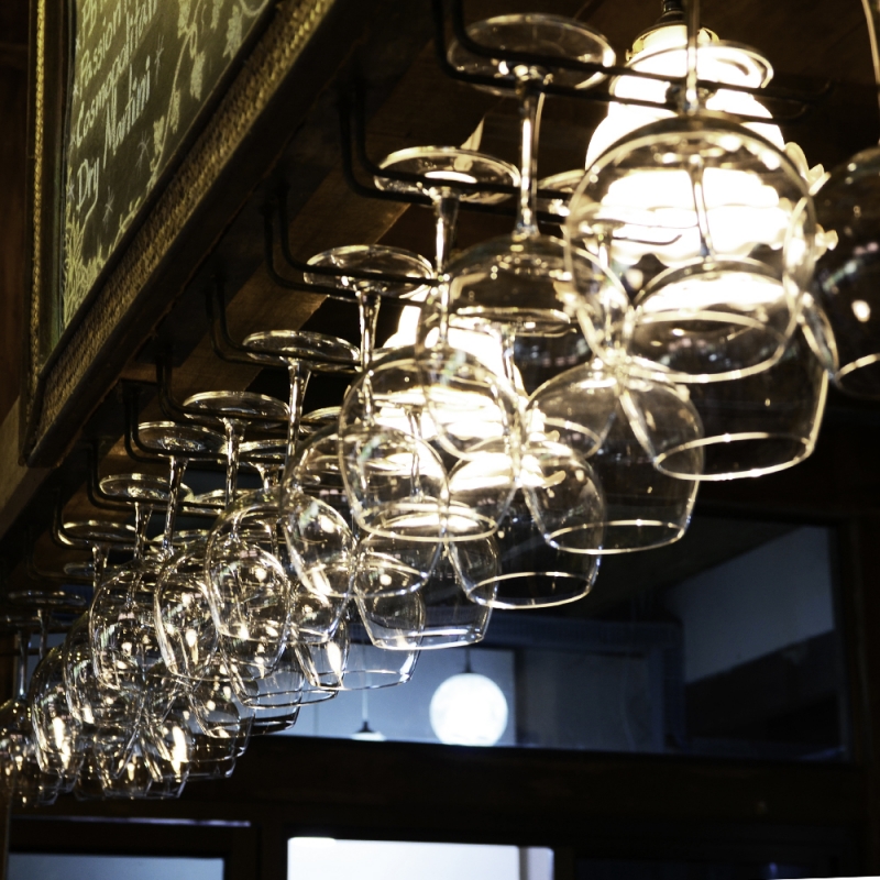 Soporte para Colgar Copas en Barra de Bar INOX SCI1 | Hostelparts